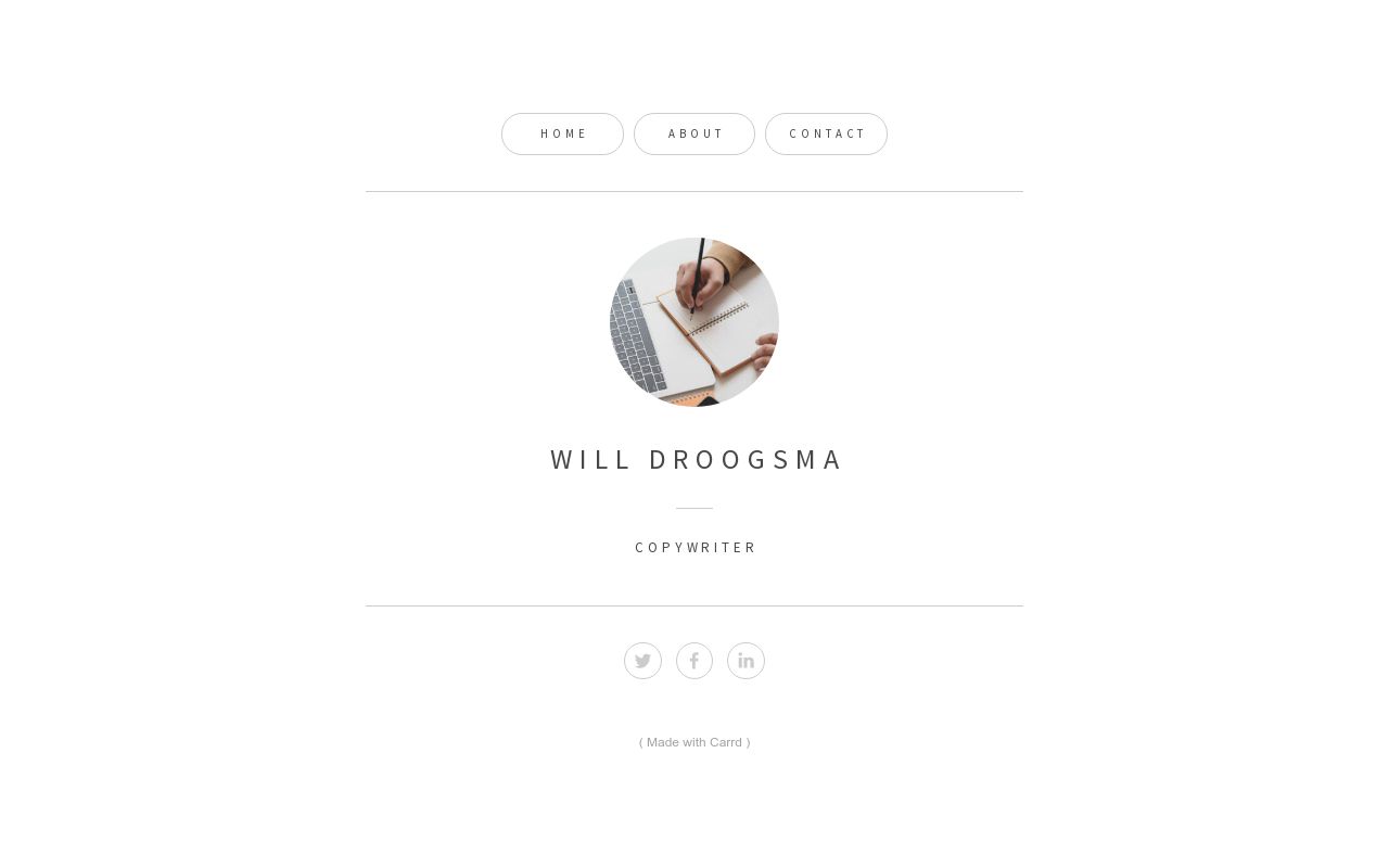 Will Droogsma Profile